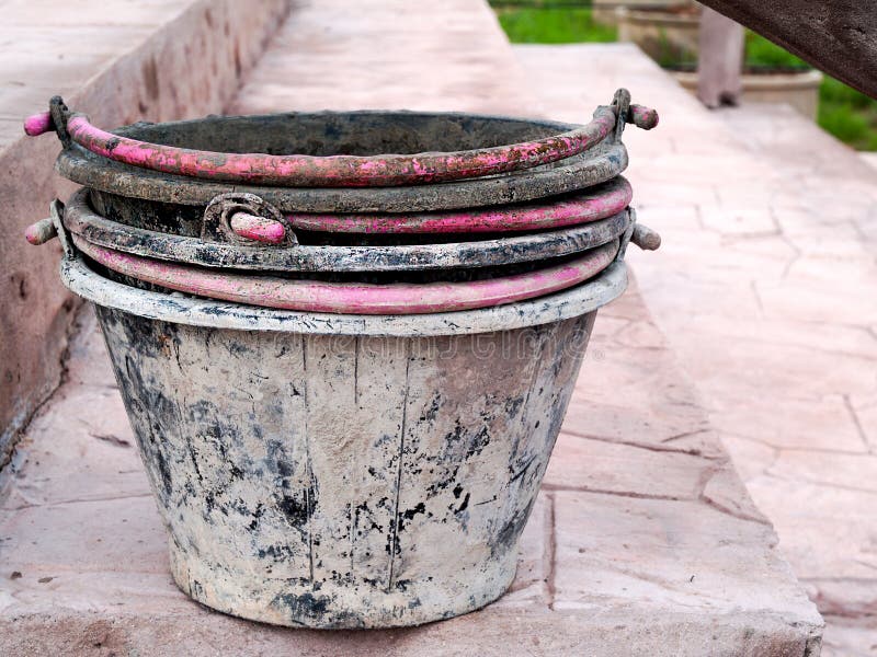 Pail stock image. Image of white, clipping, plastic, housework - 57420679