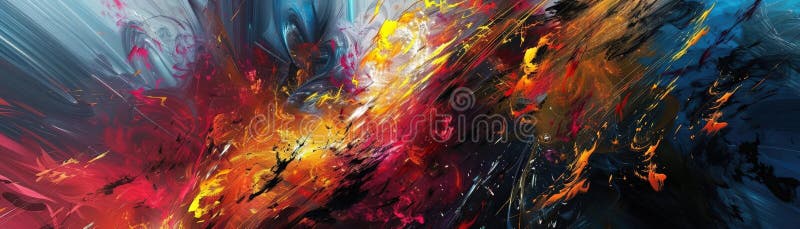 Pain Depicted through Intense Jagged Abstract Art Stock Illustration ...