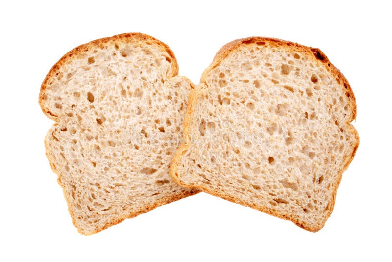 Pain - deux tranches image stock. Image du farine, repas - 35693823