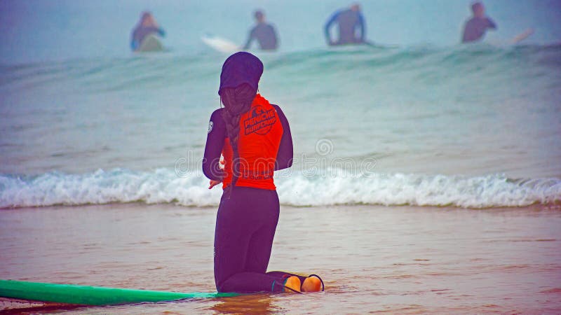 The Pain of First Steps on Surf Editorial Photography - Image of ...