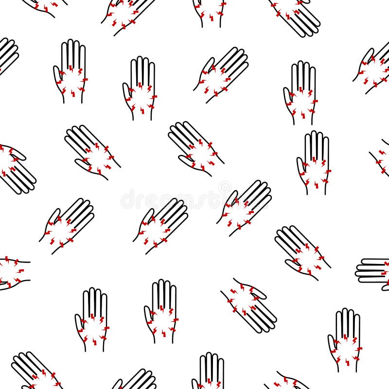 Pain in Hand Icon in Pattern Style. One of Pain Collection Icon Can Be ...