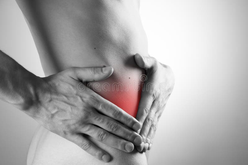 Pain in right side of body stock image. Image of ache - 40613405