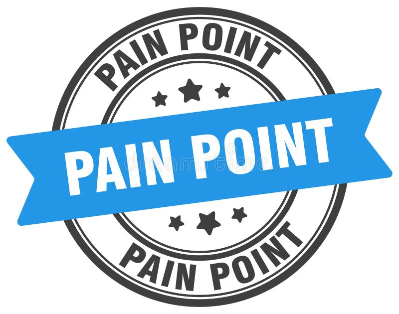 Pain Point Icon. Red Hurt Symbol. Concentric Ache Localization Sign ...