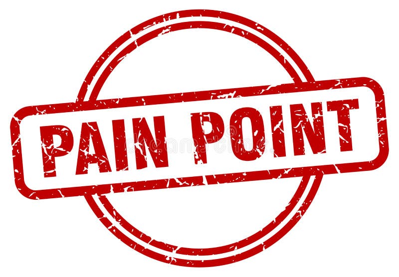 Pain point stock vector. Illustration of speech, sticker - 124344810