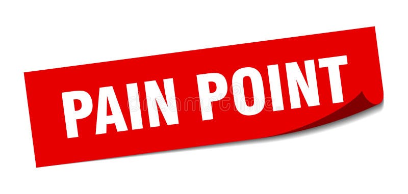 Pain Point Sticker. Pain Point Square Sign Stock Vector - Illustration ...