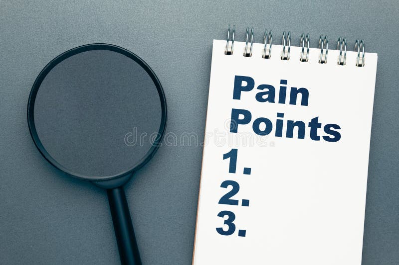 Pain points lists stock photo. Image of market, research - 341280044