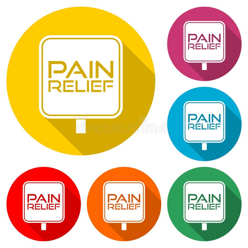 Pain Sticker Icon Isolated on White Background. Pain Icon Simple Sign ...