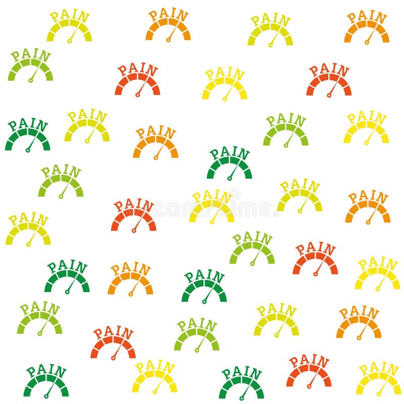 Pain Scale Icon Seamless Pattern Stock Vector - Illustration of ...
