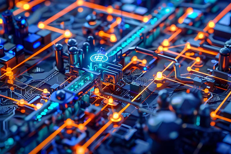 Pain Specific Areas and Connected with Each Other with Light Effects ...