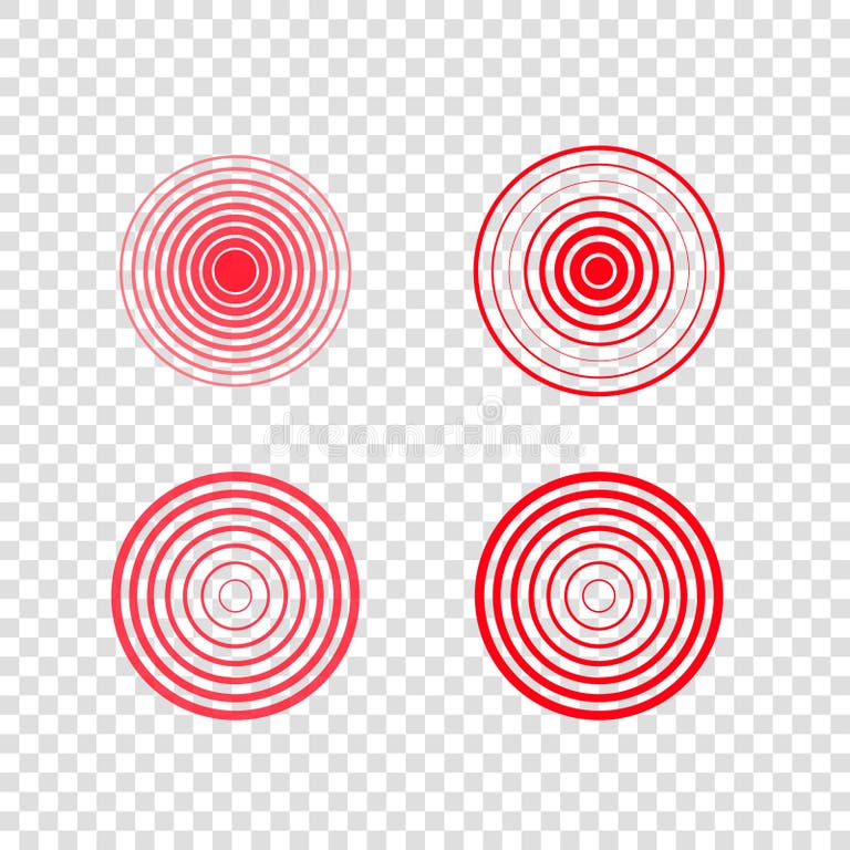 Pain Target Circles Vector Set Stock Vector - Illustration of heal ...