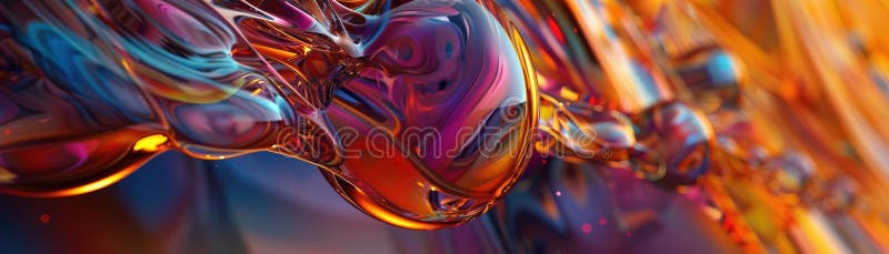 Pain Visualized through Sharp Distorted Abstract Shapes Stock ...