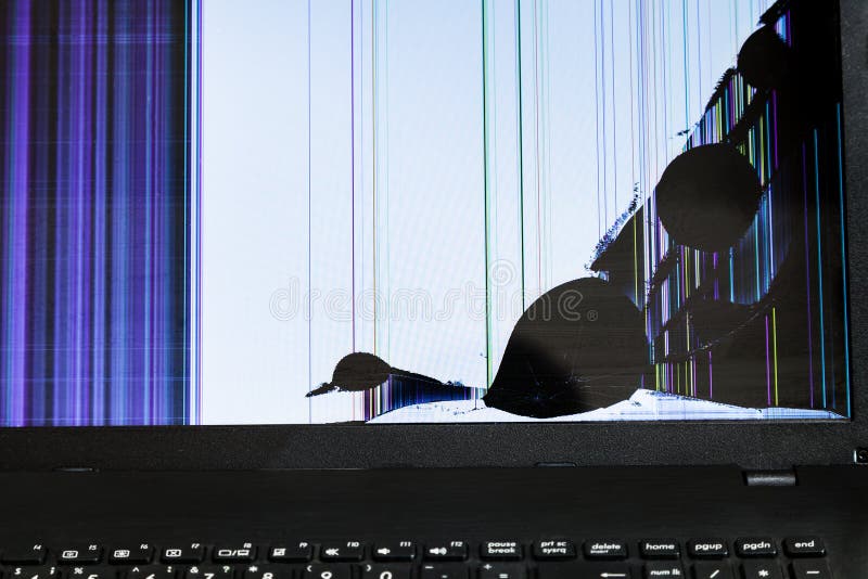 Tela quebrada do LCD imagem de stock. Imagem de estouro - 20826215