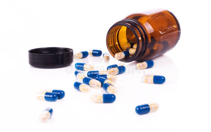 Painkillers in Pill Bottle stock image. Image of narcotics - 44808153