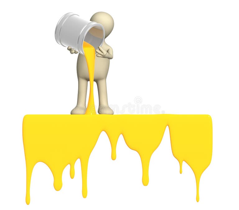 Cartoon Yellow Color Paint Paint Bucket Stock Illustrations – 221 ...