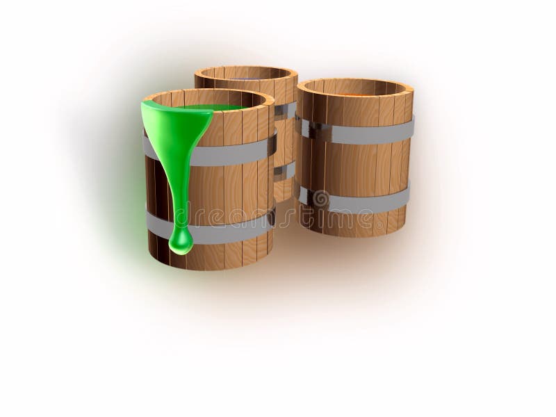 Paint barrels stock illustration. Illustration of paint - 23387327