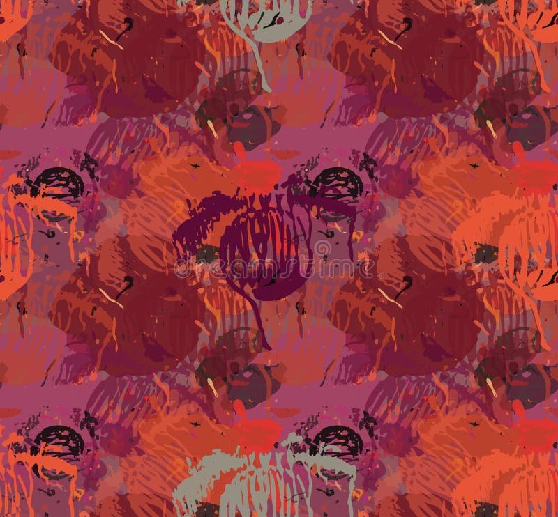 Paint Bleeding Stains Blue and Brown Stock Vector - Illustration of ...