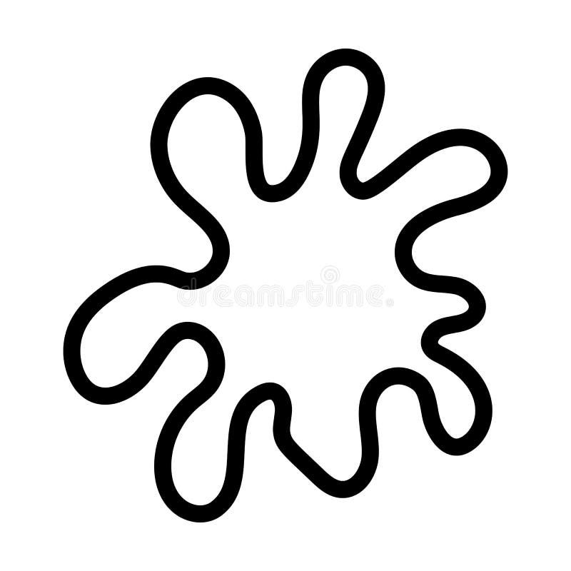 Paint Blot Icon stock vector. Illustration of badge - 223739228