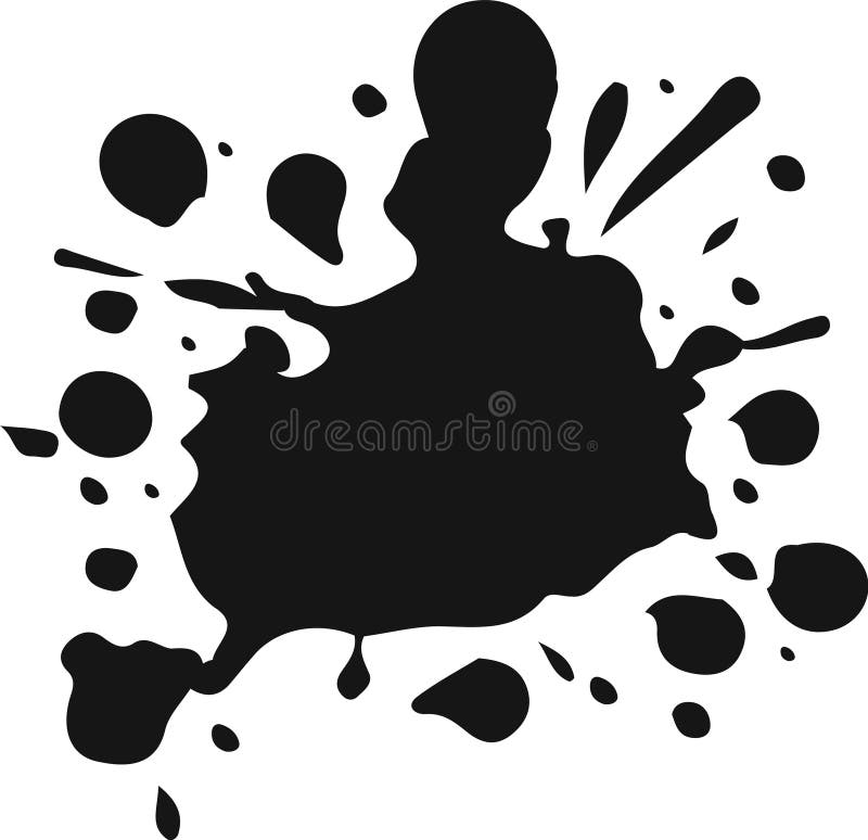 Paint Blot Spot stock vector. Illustration of shape - 299508764