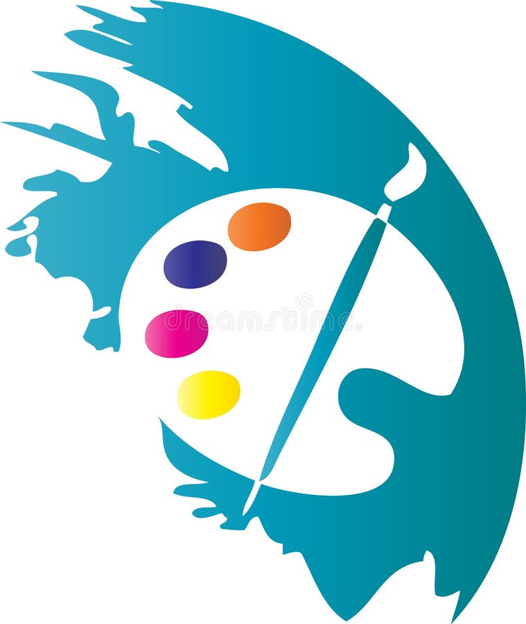 Paint board stock vector. Illustration of disign, entertainment - 80718305