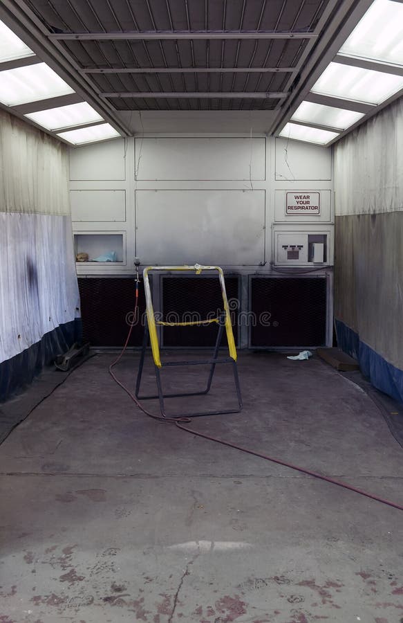 Paint Booth stock photo. Image of prep, sheetmetal, body - 56197426