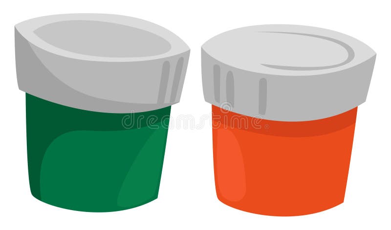 Paint in Bottles ,illustration,vector Stock Vector - Illustration of ...