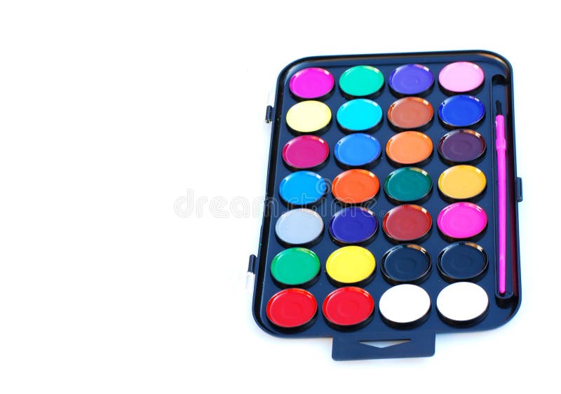 Paint box stock photo. Image of shades, isolated, hues - 5604056