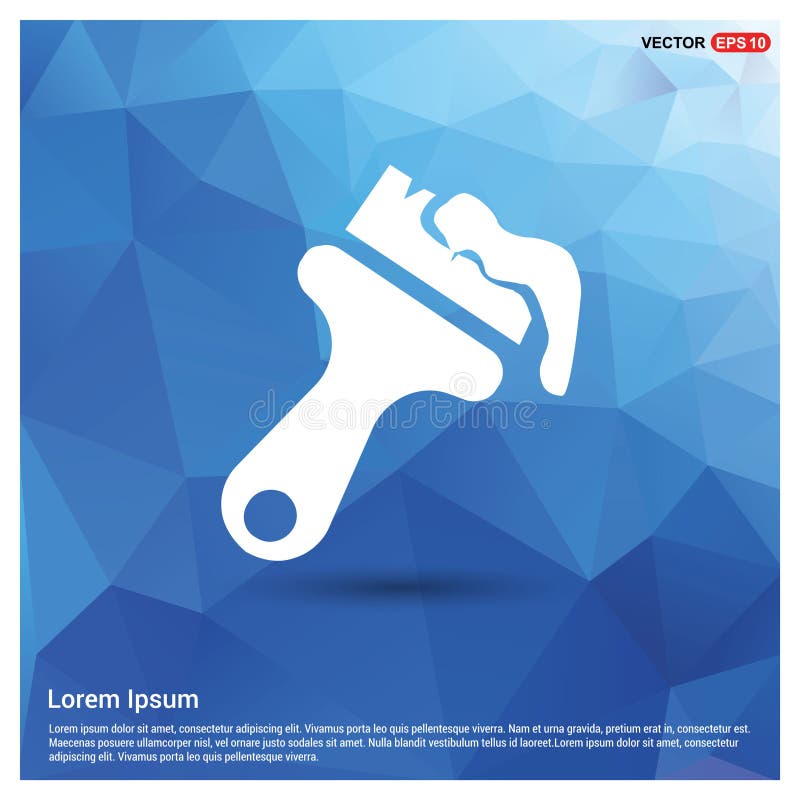 Paint Brus Icon stock vector. Illustration of graphic - 132412236