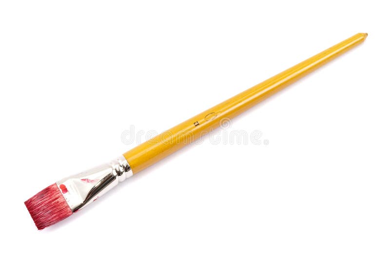 Single artists paint brush stock photo. Image of brush - 11614042