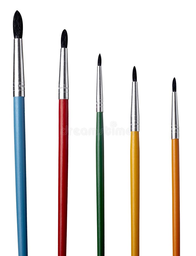 Single artists paint brush stock photo. Image of brush - 11614042