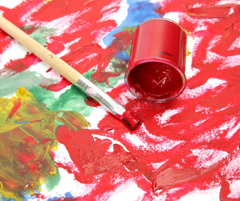 Paint and brush stock image. Image of idea, color, paint - 22442543