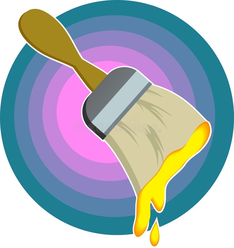 Yellow paint splodge stock illustration. Illustration of splodge - 2767595