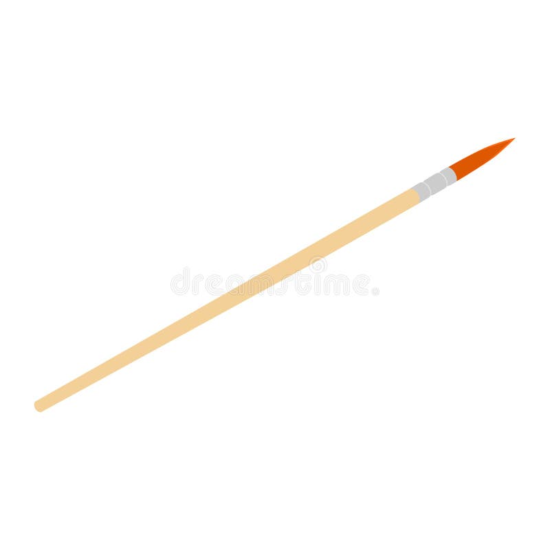 Paint Brush. Artist Brush Vector Icon Isolated on White Background ...