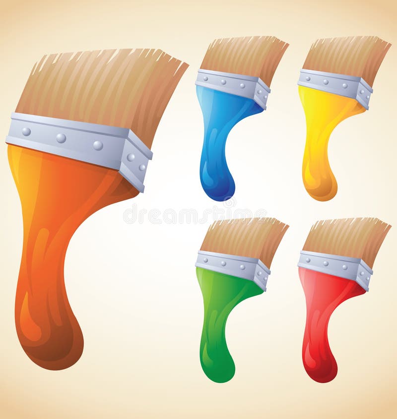 Paint Brush Cartoon Stock Illustrations – 47,355 Paint Brush Cartoon ...