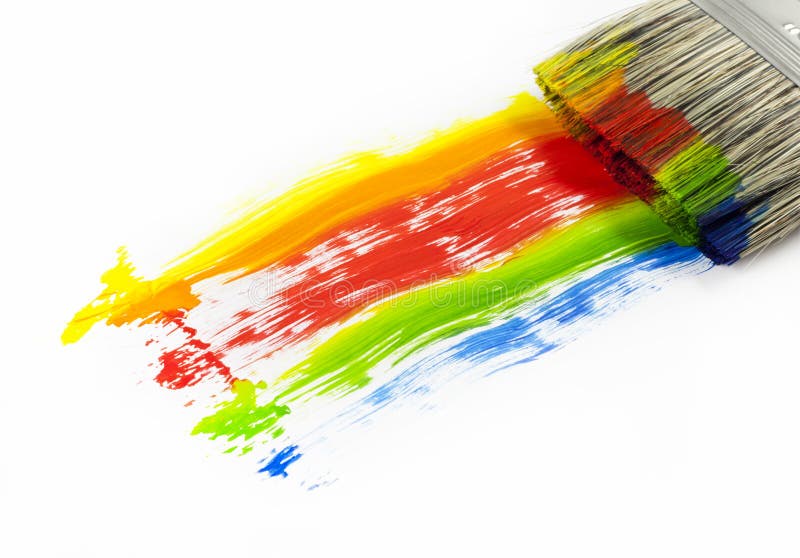 Paint brush colorful stock image. Image of conceptual - 21962033