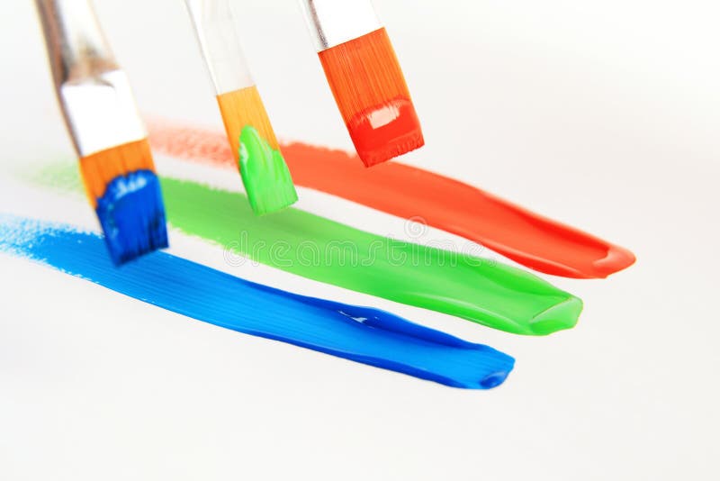 Paint brush and colors stock photo. Image of painter - 10632920