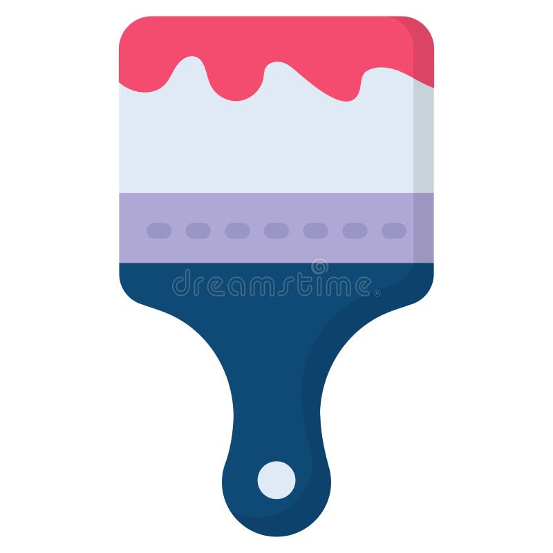 Paint Brush Flat Icon , Photography and Digital Art Flat Vector Icon ...