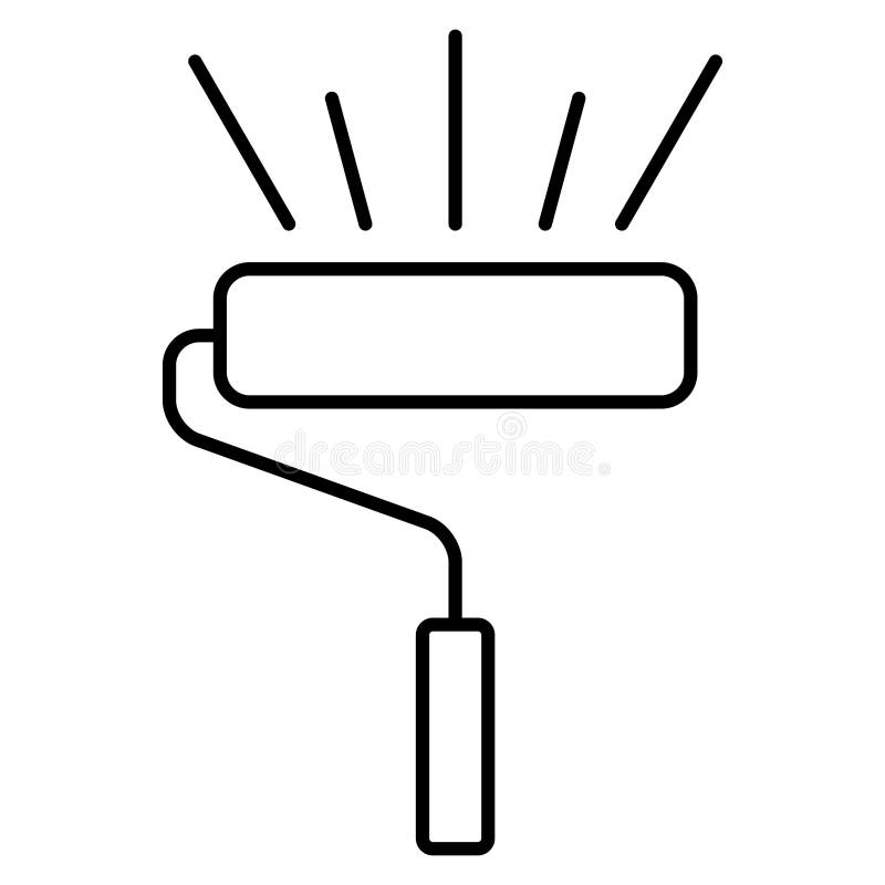 Paint Brush Icon, Equipment Painter Tool Flat Web Symbol, Paintbrush Vector Illustration Stock ...