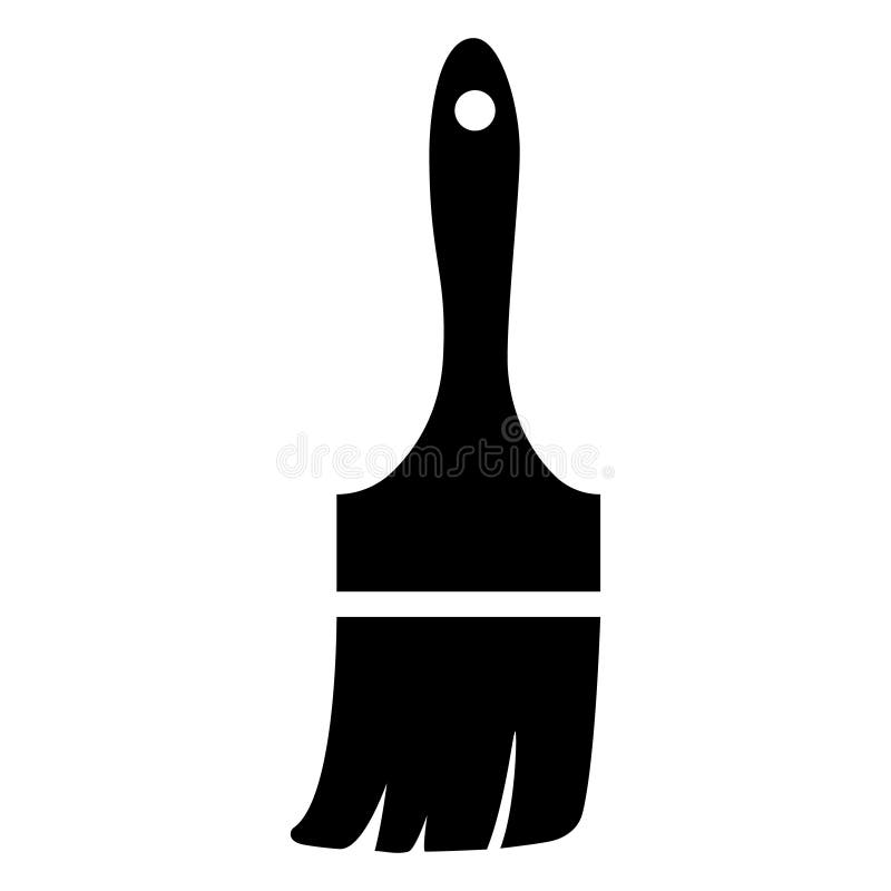 Paint Brush Icon Symbol Vector. Symbol for Web Site Computer and Mobile ...