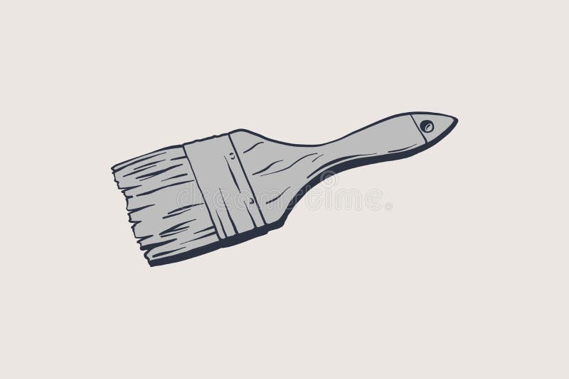 Paint Brush Icon Vector, Logo Illustration, Pictogram Isolated. Stock ...