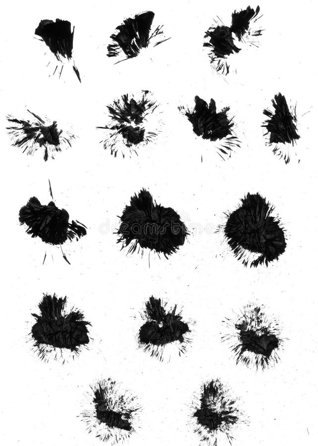 Paint Brush Mark-making stock illustration. Illustration of contrast ...