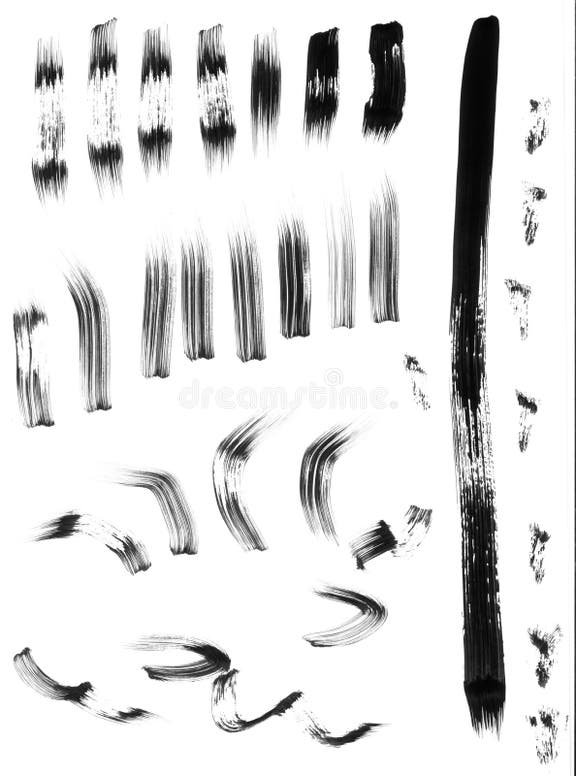 Paint Brush Mark-making stock illustration. Illustration of border - 638673