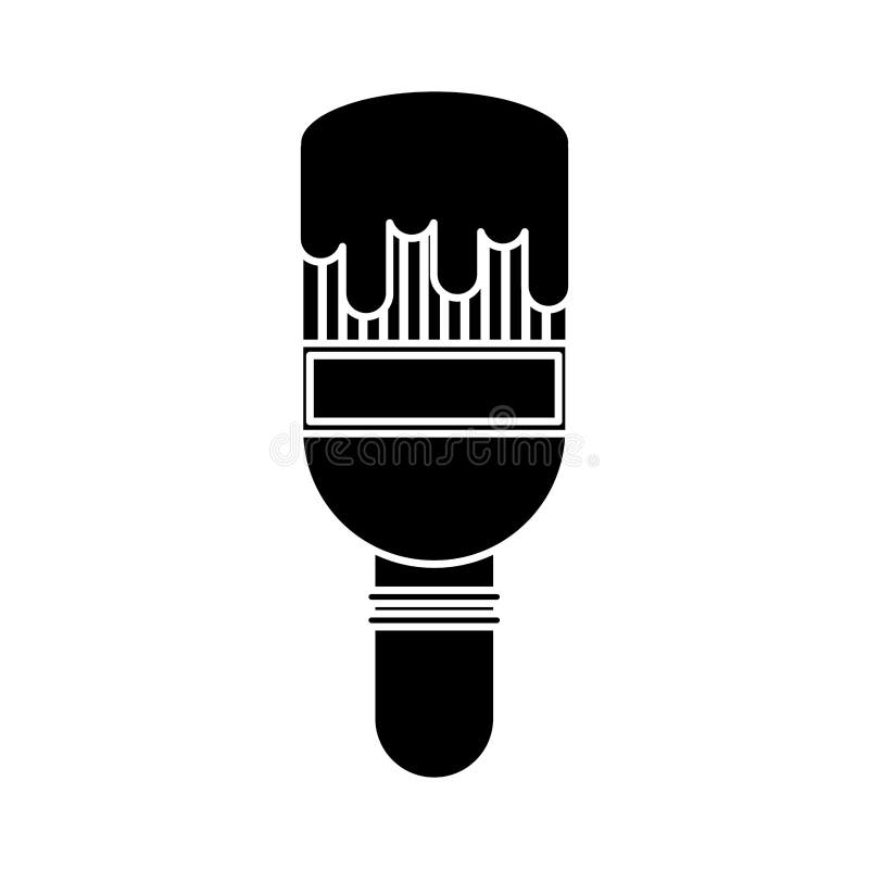 Paint Brush Object and School Tool Design Stock Vector - Illustration ...