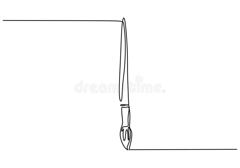 Single Line Drawing Painter Stock Illustrations – 1,015 Single Line ...