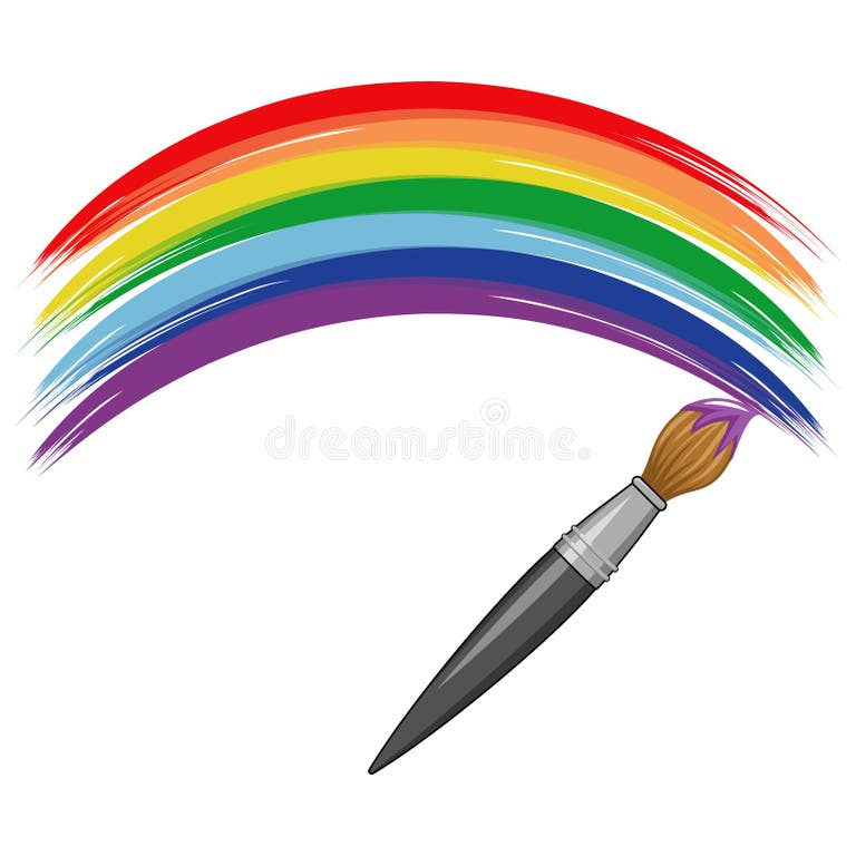 Rainbow Paint Stripe Stock Illustrations – 6,670 Rainbow Paint Stripe ...
