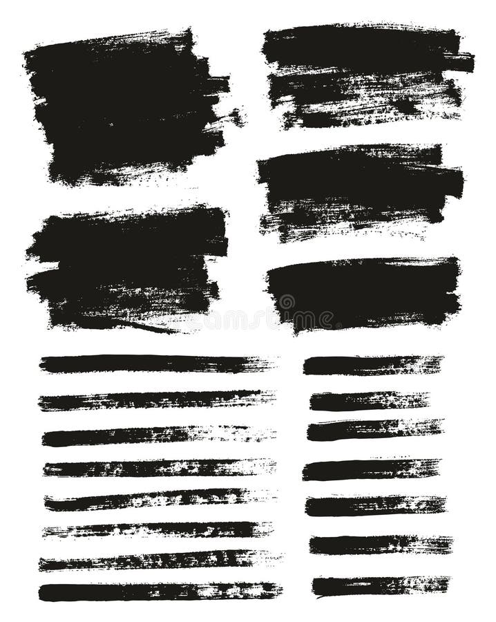 Paint Brush Thin Background Stock Vector - Illustration of isolated ...