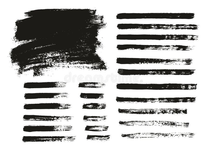 Paint Brush Thin Background Stock Vector - Illustration of eroded ...