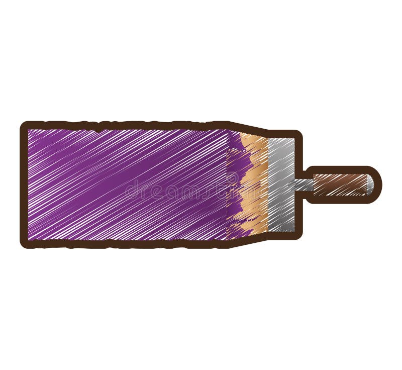 Paint Brush Tool Isolated Icon Stock Vector - Illustration of surface ...