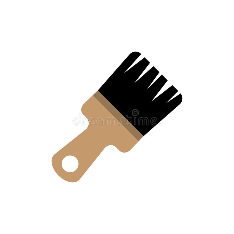 Paint Brush Icon Vector, Solid Logo Illustration, Pictogram Isolated On ...