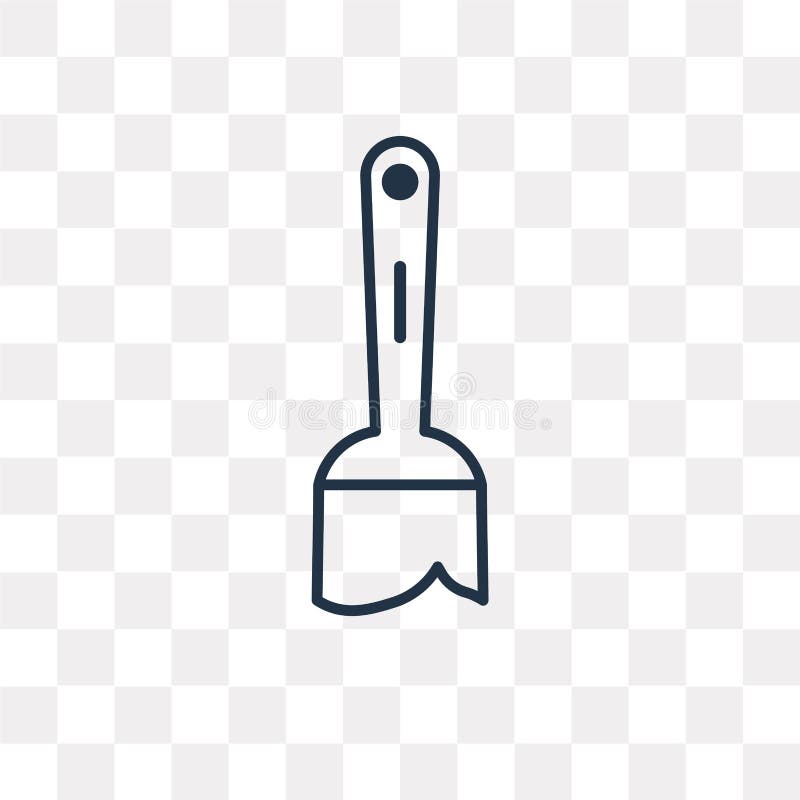 Paint Brush Vector Icon Isolated on Transparent Background, Pain Stock ...