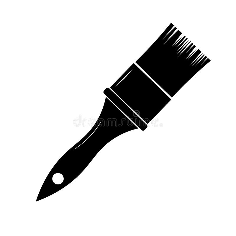 Paint Brush Vector Icon Popular And Simple Flat Symbol For Web And ...